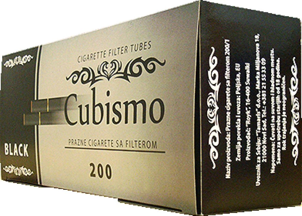 Cigarete filter tube Cubismo CRNI 200/1 (5)