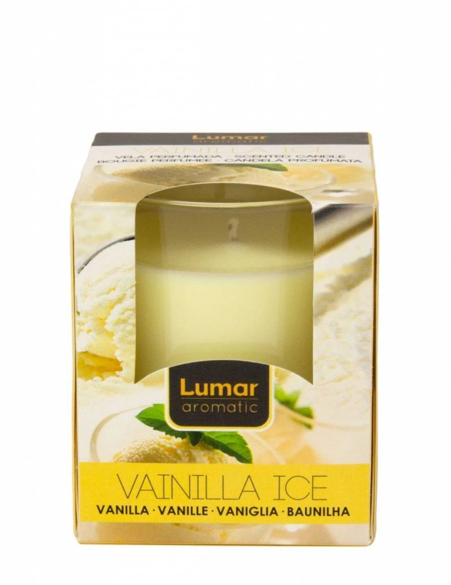 Sveća AM čaša Vanilla Ice 125g Lumar