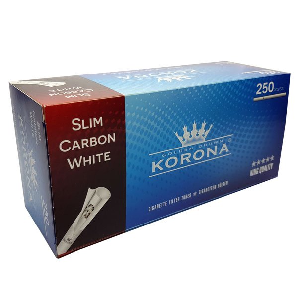 Karbon Slim Bele Tubice sa Filterom za Cigarete 250