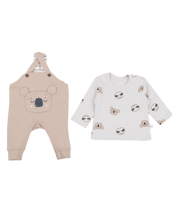 Just Kiddin Organic set za bebe 2 u 1 3 - 6 meseci Panda Bež - 11004298