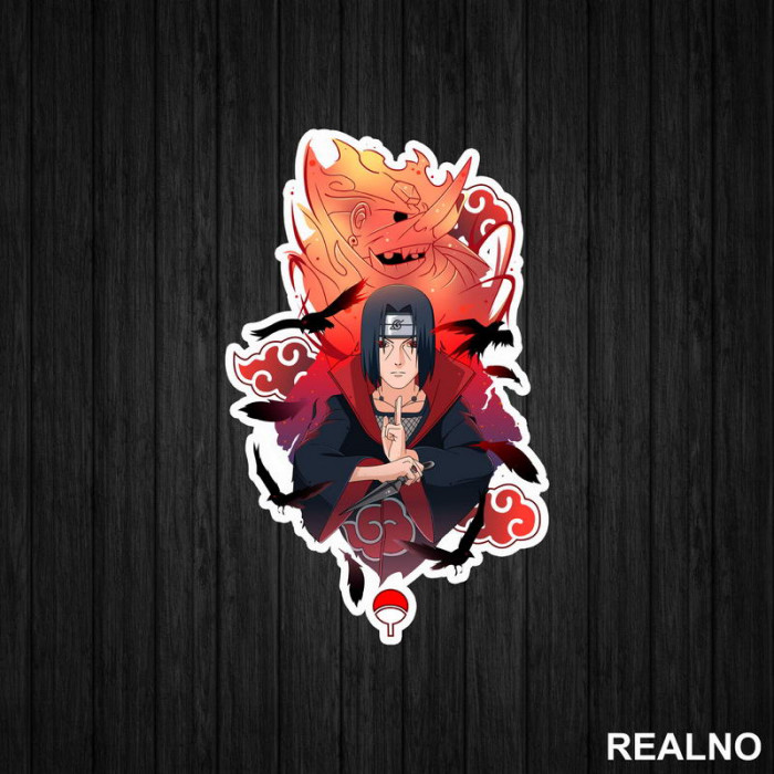 AKATSUKI ITACHI COLORS - NARUTO - NALEPNICA