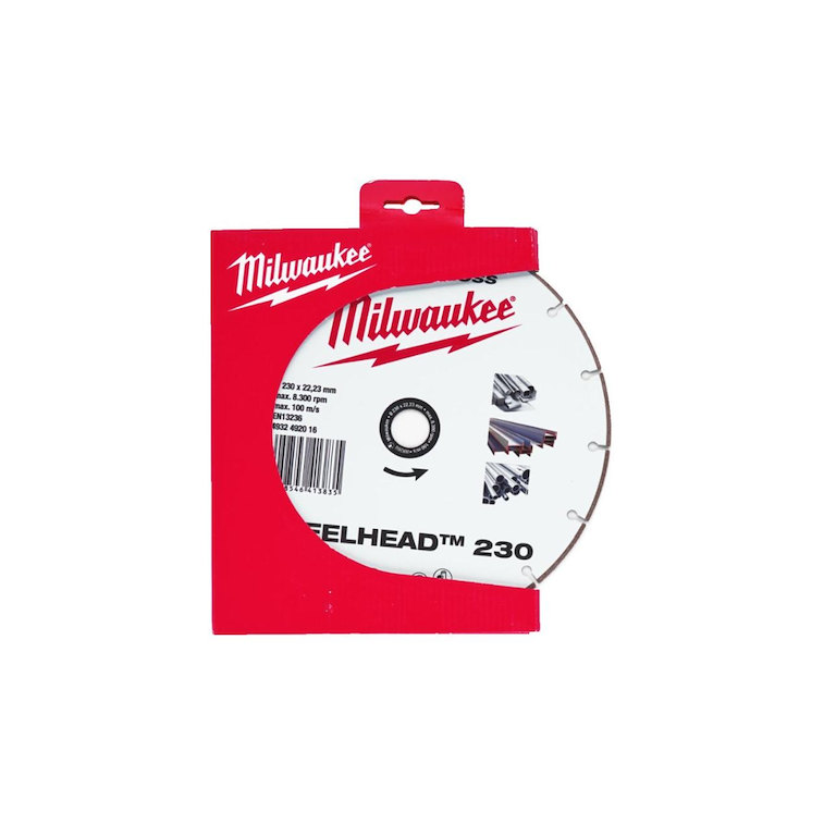 Milwaukee – Dijamantski disk za sečenje, 230 x 22,23 mm – Premium STEELHEAD – 4932492016