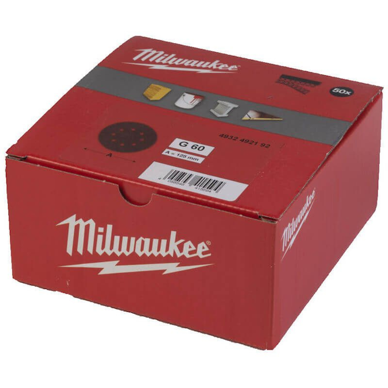 Milwaukee Okrugli brusni papiri za ekscentričnu brusilicu, 125 mm, G 60, 50 kom, 4932492192