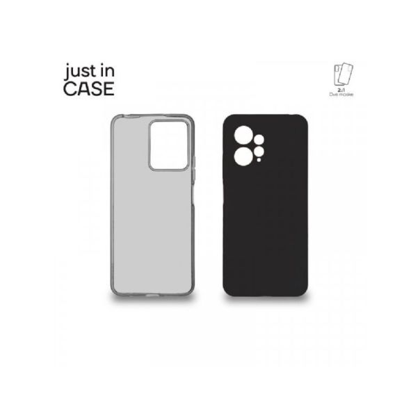 JUST IN CASE Futrola 2u1 Extra case MIX paket maski za Xiaomi Redmi Note 12, crna