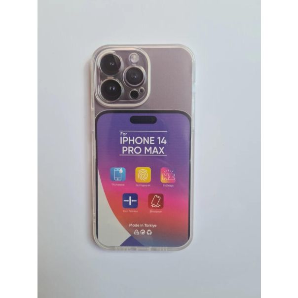 TYPHON Maska iPhone 14 Pro Max transparent ojačane ivice