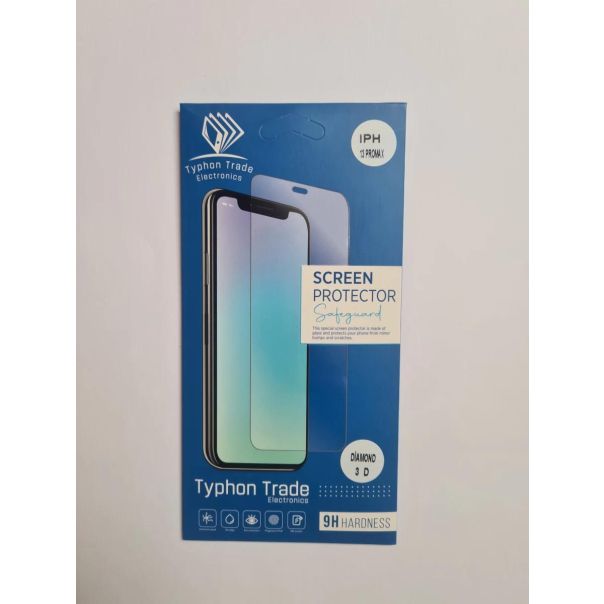 TYPHON Zaštitno staklo iPhone 13 Pro Max Diamond 3D Fullcover Antistatic