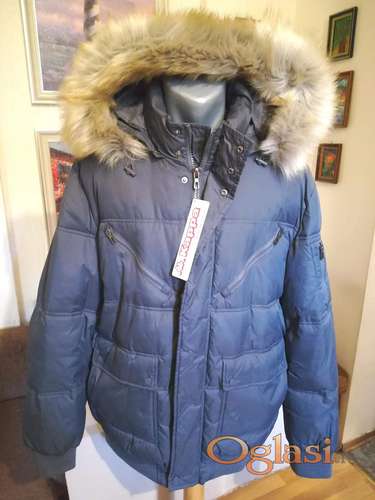 Odlicna muska zimska markirana jakna sa kapuljacom Kappa Siva XL