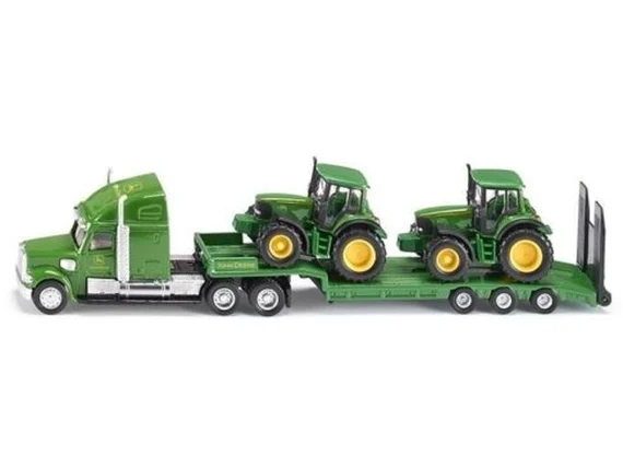 Siku Kamion nosač dva traktora John Deere
