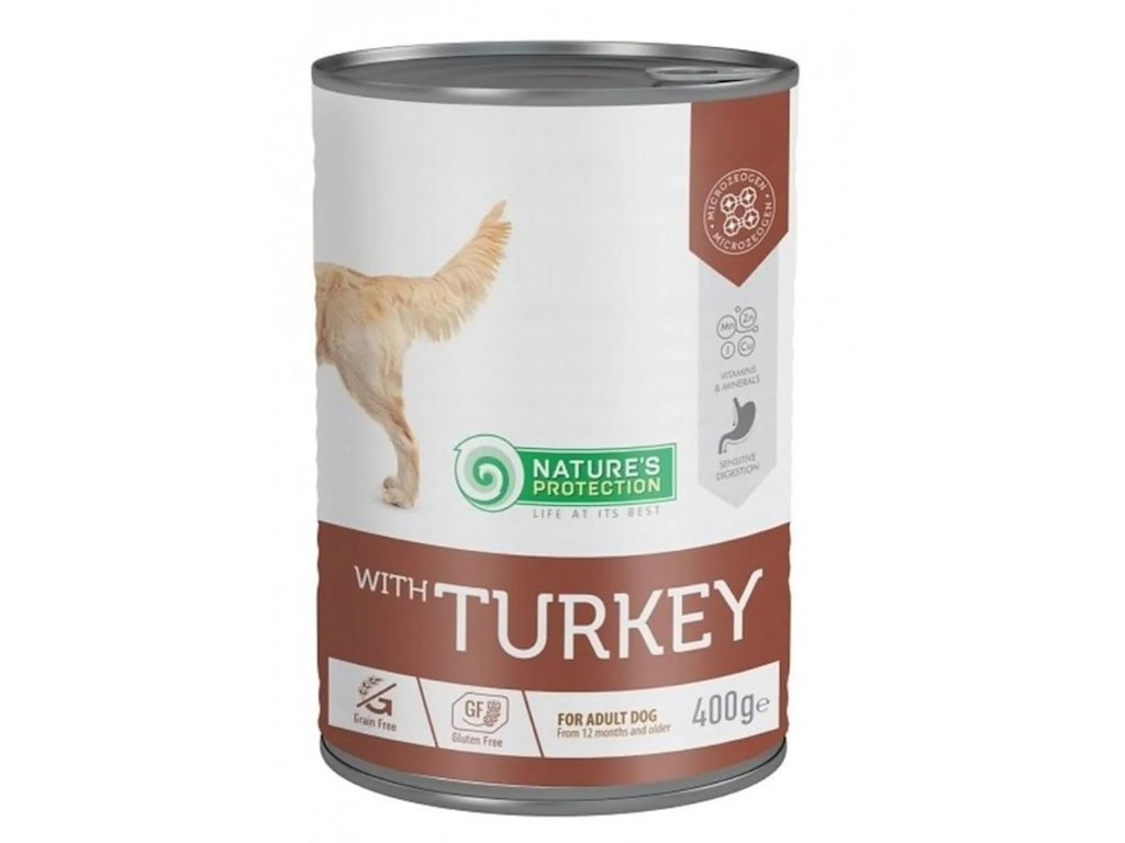 Nature's Protection vlažna hrana za pse Turkey Sensitive 400g
