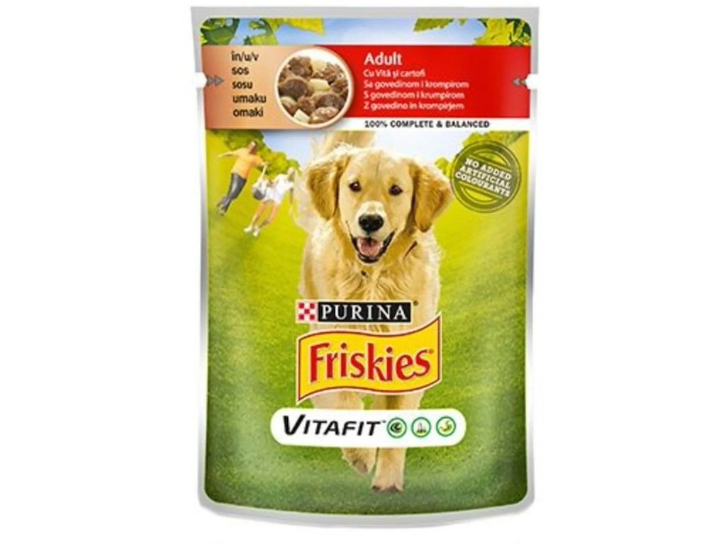 Friskies Hrana za pse adult Govedina i krompir 100g