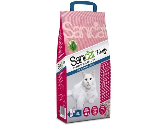 Sanicat Posip za mačke 7 days Aloe vera 4l