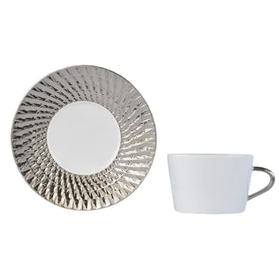Set 2 šolje i tacne Bernardaud – Twist platine