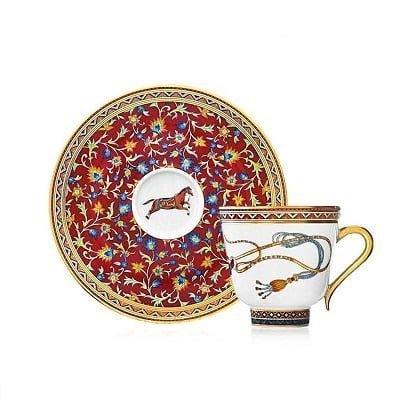 Set 2 šolje i tacne Hermes – Cheval d’Orient