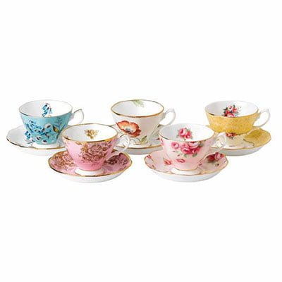 Set 5 šolji i tacni Royal Albert – 100 Years