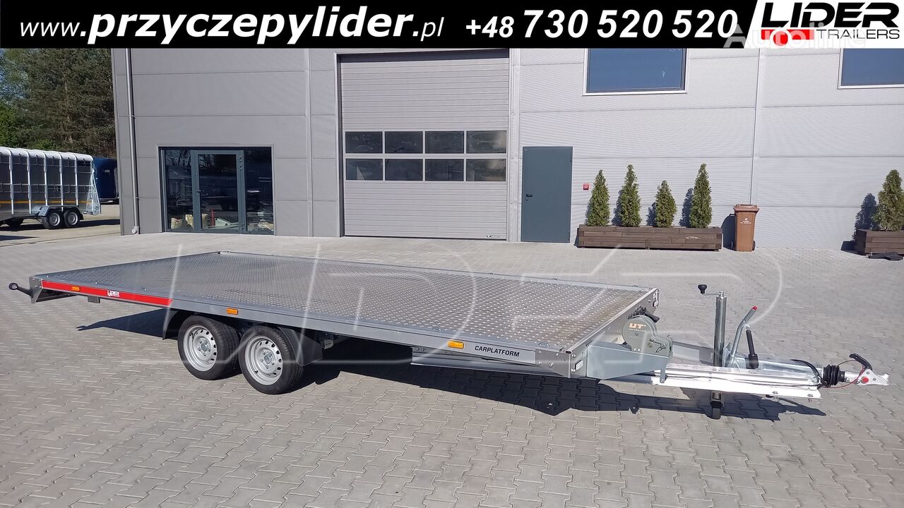 Nova Temared Car transporter trailer TM-322 przyczepa ALUMINIOWA 506x210cm, C prikolica autotransportera