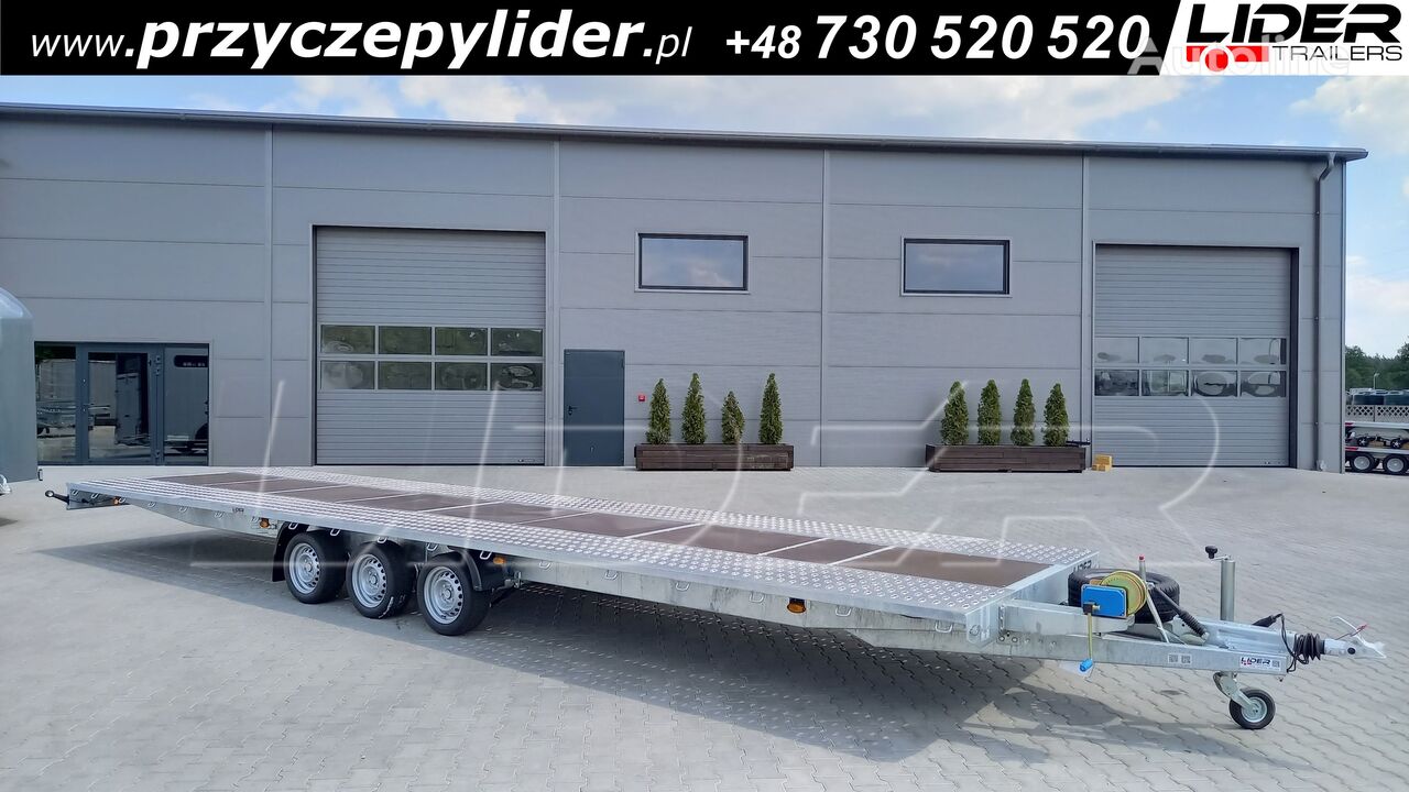 Nova Niewiadów Car transporter trailer BR-119 przyczepa 850x210cm, Indiana ECO prikolica autotransportera