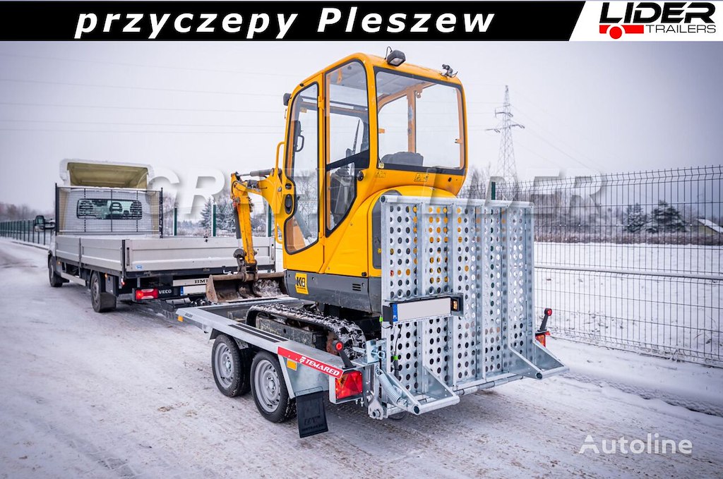 Nova Temared Construction trailer for excavator TM-289 przyczepa 260x150cm, B prikolica za građevinske strojeve