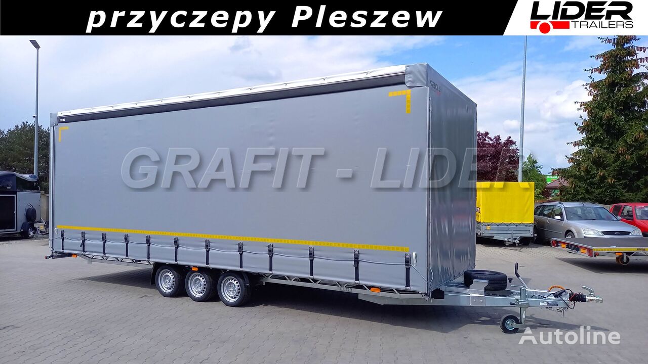 Nova Lider Universal trailer LT-133 przyczepa + plandeka 700x243cm, firana prikolica sa ceradom