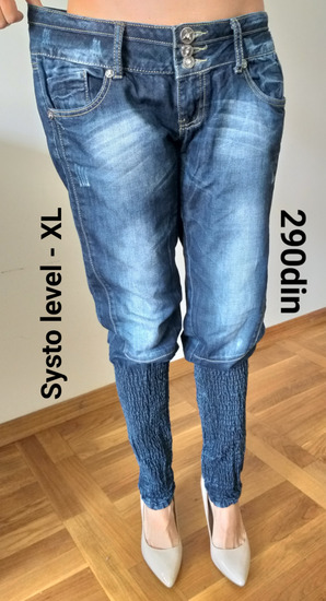 Systo Level ženske teksas farmerke plave XL/42