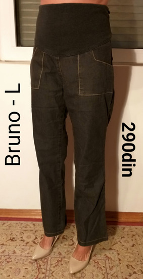 Bruno pantalone za trudnice trudnicke crne L/40