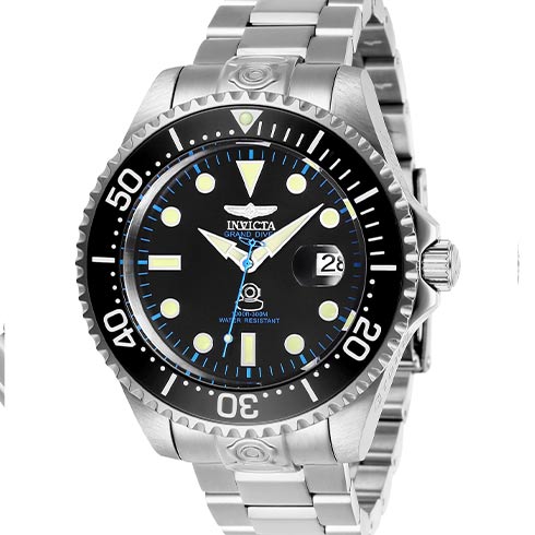 Invicta sat 27610 Pro Diver Men 47mm Stainless Steel Steel Black dial NH35A Automatic