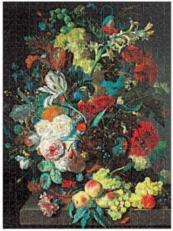 Van Huysum, 1000 piece Jigsaw Puzzle : 1000 pieces. Finished puzzle 500x700mm, Boxed 195x195x50mm.
