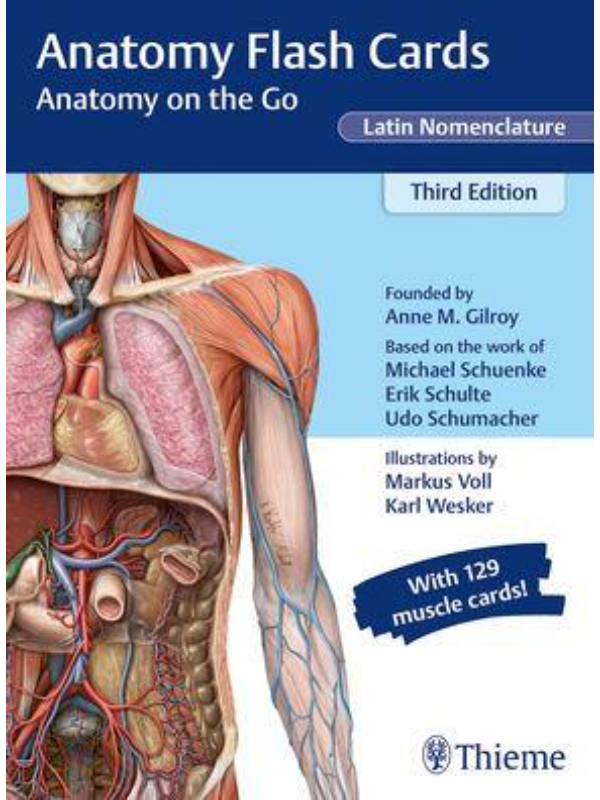 Anatomy Flash Cards, Latin Nomenclature