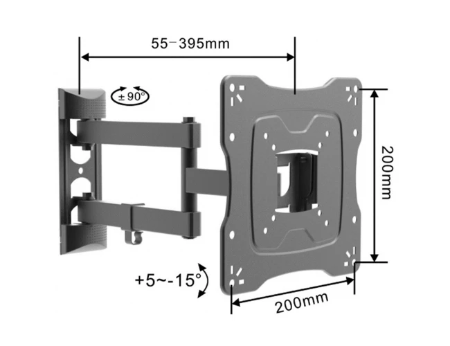 Dowe 764 nosač za televizore zglobni 17"- 42"do 30kg