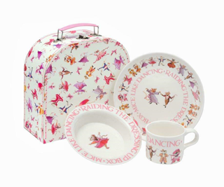 Emma Bridgewater – Mišica balerina dečiji set za jelo u kartonskom koferu