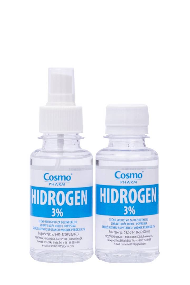 Hidrogen 3% 100 ml sa raspršivačem