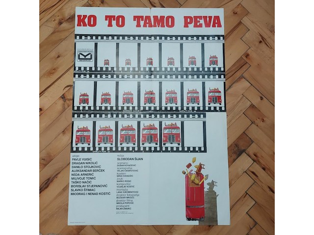 KO TO TAMO PEVA filmski plakat ORIGINAL 1980 god.