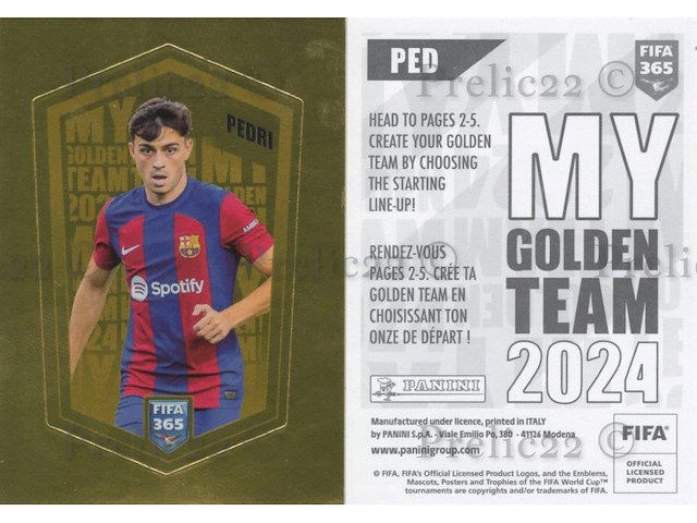 FIFA 365 2024 My Golden team PED Pedri