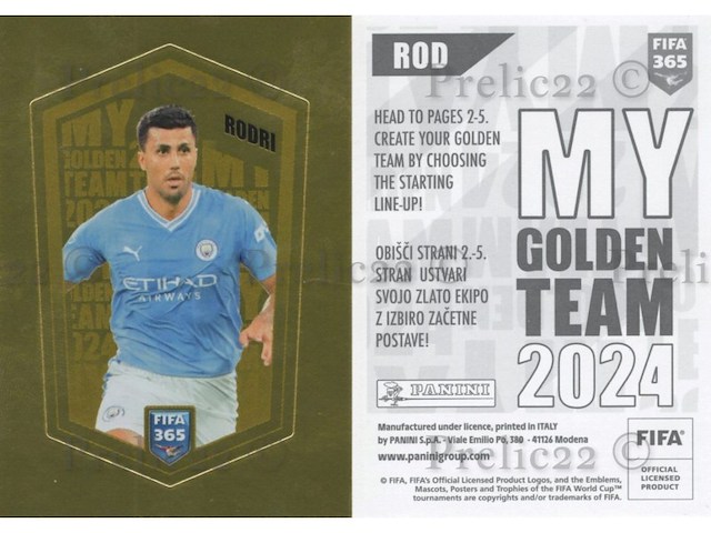 FIFA 365 2024 My Golden team ROD Rodri
