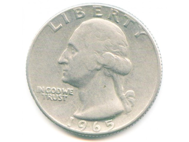 USA 1/4 dollar 1965