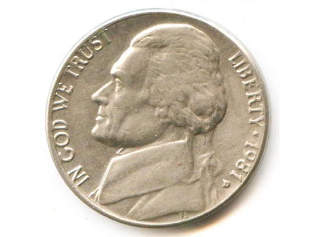 USA 5 cent 1981 D