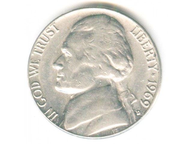 USA 5 cent 1969 D