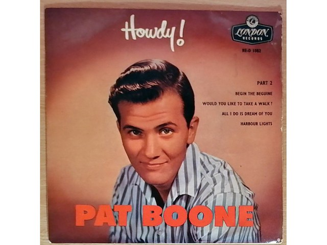 EP PAT BOONE - Howdy! part 2 (1958) UK, ODLIČNA
