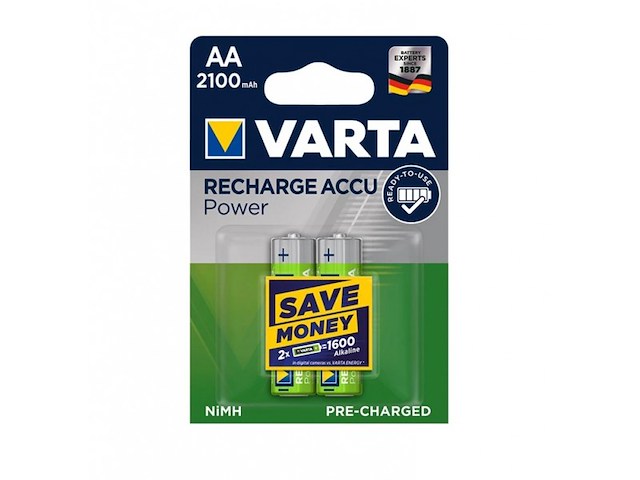 Baterija punjiva NiMh AA 1.2V 2100mAh VARTA blister 2/1