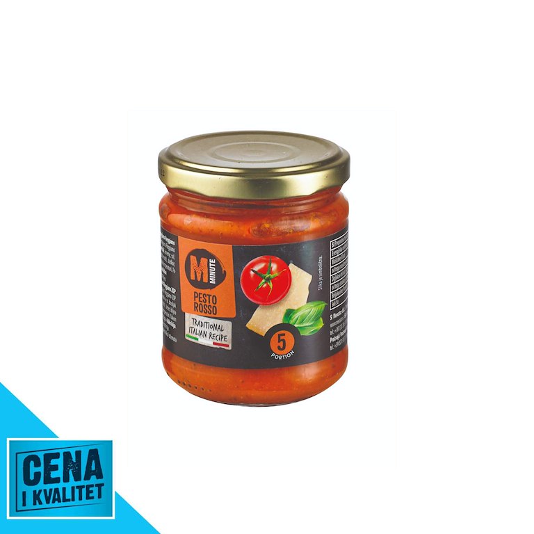 Minute umak pesto rosso 190g minute