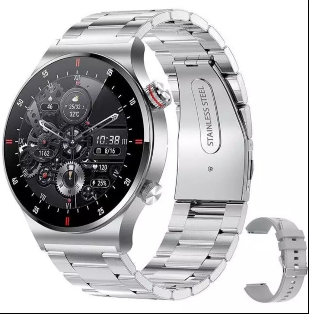Q3 Bluetooth Smart Watch Opis artikla Boja sata Siva sa metalnom