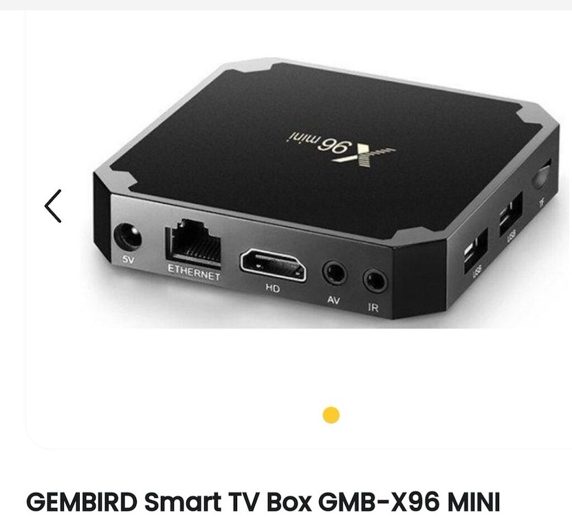 Napravite od običnog tv-a SMART TV. Smart TV box x96 mini korišćen