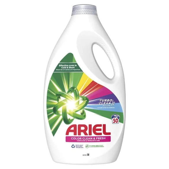 Ariel Color Clean & Fresh tečni deterdžent za veš, 50 pranja, 2.5l