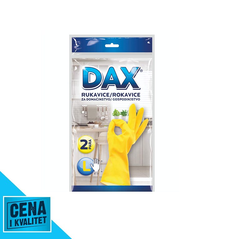 Dax rukavice gumene l 2/1 dax