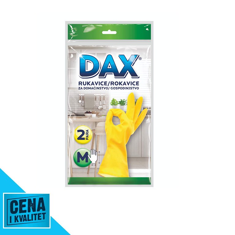 Dax rukavice gumene m 2/1 dax
