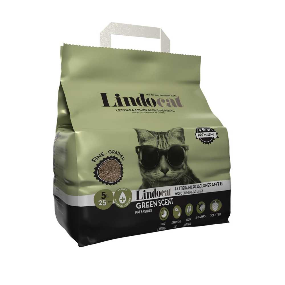 Lindocat posip za mačke - Green scent 5l