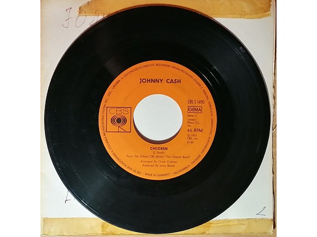 SP JOHNNY CASH - Children / Last Supper (1973) Germany