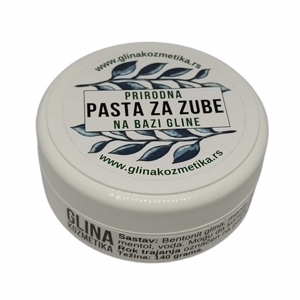 Prirodna pasta za zube na bazi gline