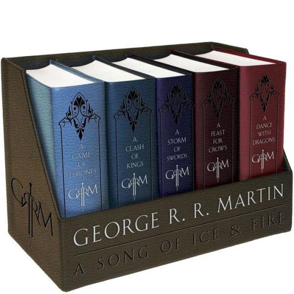 George R. R. Martin’s A Game of Thrones Leather-Cloth Boxed Set (Song of Ice and Fire Series)