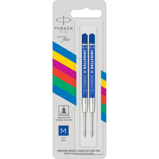 Uložak za hemijsku olovku economy 2kom PLAVI Ball Point Quink flow MEDIUM M 0,7mm, Parker