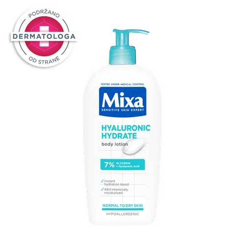 Mixa Hyaluronic intenzivno hidratantni losion za telo za normalnu do suvu kožu 400ml